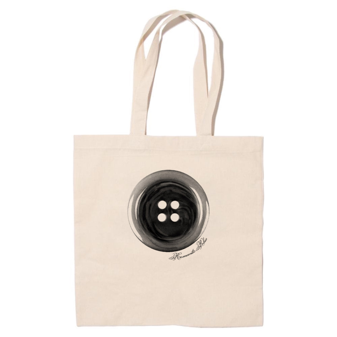 Button Tote Bag – romanticblue