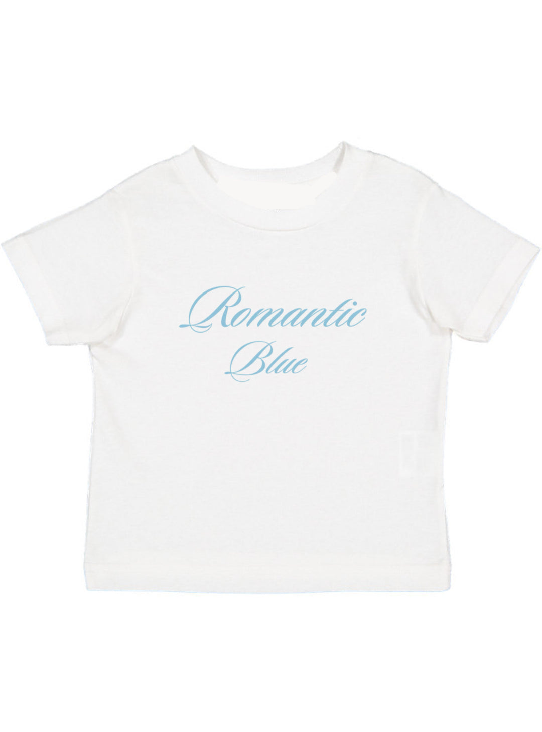 Romantic Blue Logo Baby Tee – romanticblue