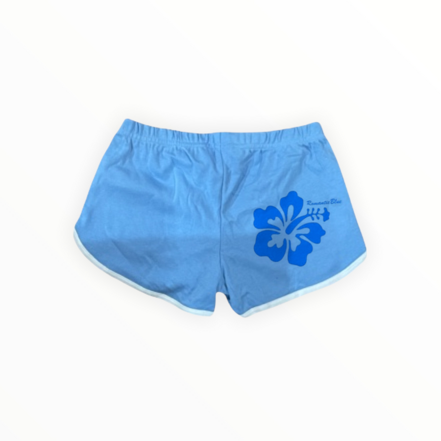Hisbiscus shorts - Blue – romanticblue